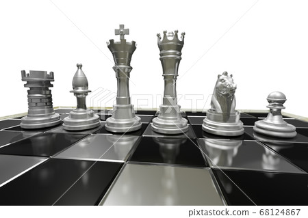 Chess (CG: transparent material) - Stock Illustration [68124867] - PIXTA