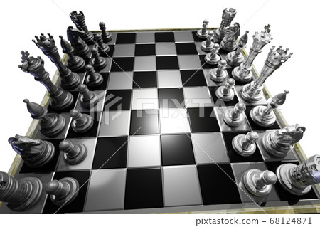 Chess (CG: transparent material) - Stock Illustration [68124871] - PIXTA