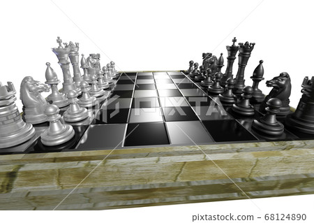 Chess (CG: transparent material) - Stock Illustration [68124890] - PIXTA
