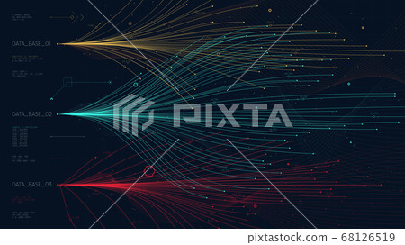 Trend lines analytical market economy... - Stock Illustration [68126519 ...