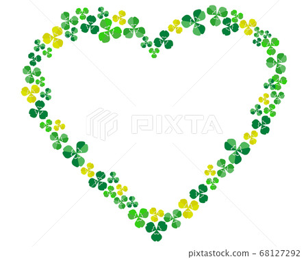 Vector illustration of a heart-shaped clover... - Stock Illustration ...