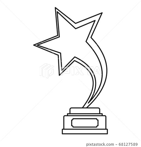 Star award icon vector thin line - Stock Illustration [68127589] - PIXTA