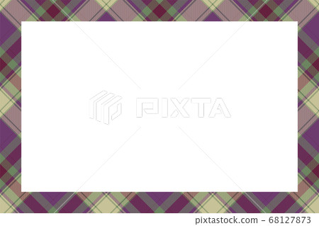 Vintage frame vector. Scottish border pattern - Stock Illustration ...