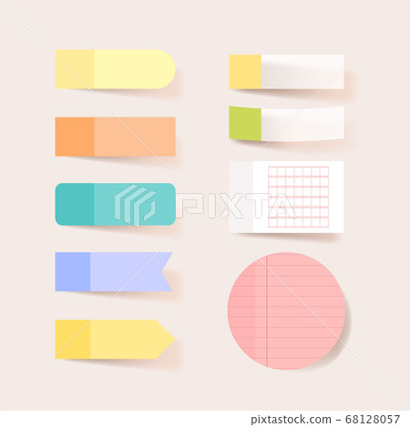 Note paper, paper, label - Stock Illustration [68128057] - PIXTA