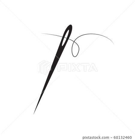 Sewing Needle icon. Needle with tailor logotype - Stock Illustration ...