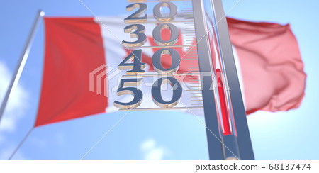 Minus 40 degrees centigrade on a thermometer... - Stock Illustration ...
