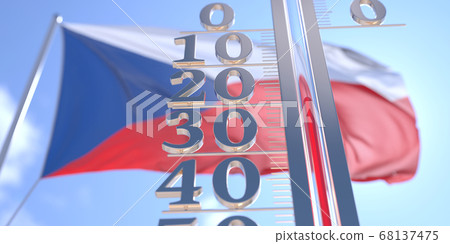 Minus 20 degrees centigrade on a thermometer...-插圖素材 [68137475] - PIXTA圖庫