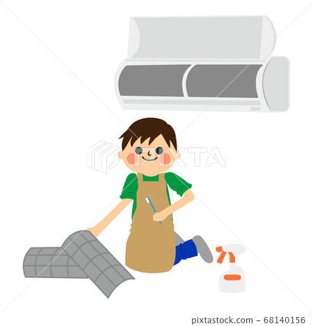Men doing housework - Stock Illustration [68140156] - PIXTA