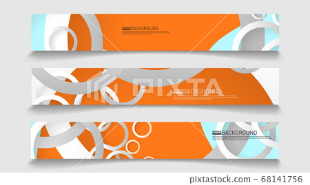 Collection of rectangular banners. Abstract vector - Stock Illustration ...
