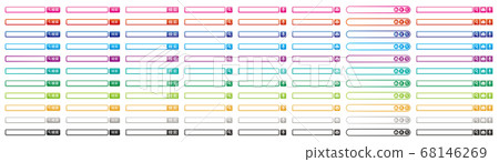Colorful search bar set - Stock Illustration [68146269] - PIXTA