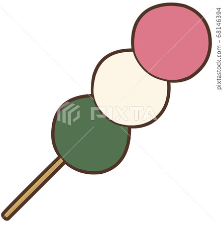 Three color dumplings - Stock Illustration [68146394] - PIXTA