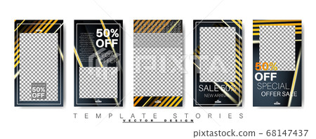 abstract vector story template for your social - Stock Illustration ...