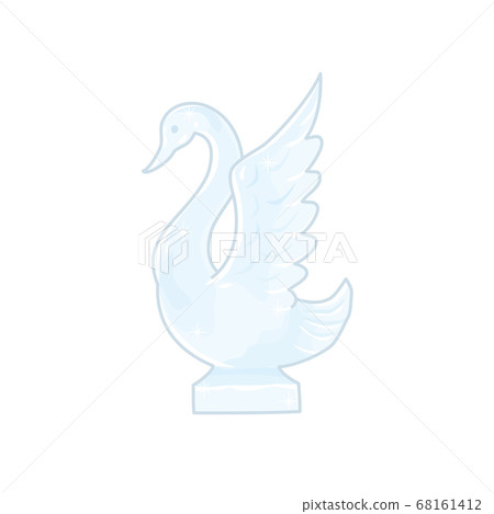 Ice sculpture, swan - Stock Illustration [68161412] - PIXTA
