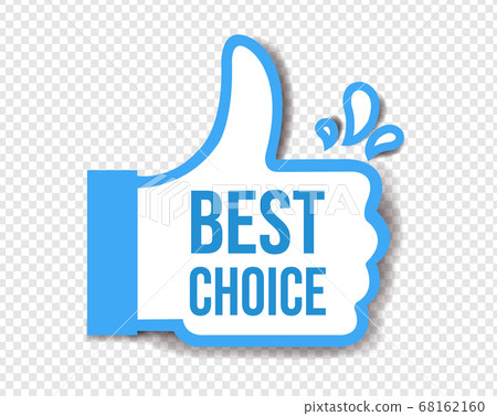 Best Choice Sticker Isolated Transparent... - Stock Illustration ...