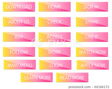 Gradient web banner set - Stock Illustration [68166172] - PIXTA