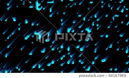 Many abstract comets fall at high speed, 3d... - Stock Illustration ...
