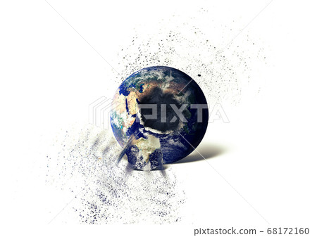 Earth collapse - Stock Illustration [68172160] - PIXTA