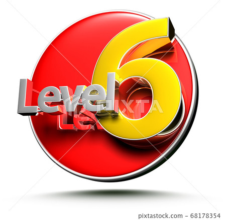Level 6 3d. - Stock Illustration [68178354] - PIXTA