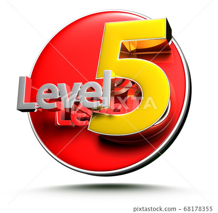 Level 5 3d. - Stock Illustration [68178355] - PIXTA
