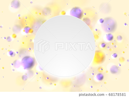 Violet and yellow glowing lights. Shiny bokeh-插圖素材 [68178581] - PIXTA圖庫