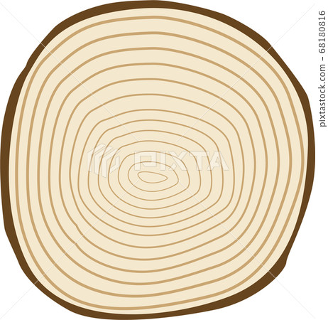 Log sliced - Stock Illustration [68180816] - PIXTA