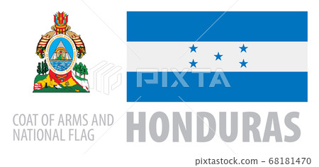 Vector set of the coat of arms and national... - Stock Illustration ...