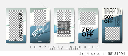 Editable story background template. Vector - Stock Illustration ...