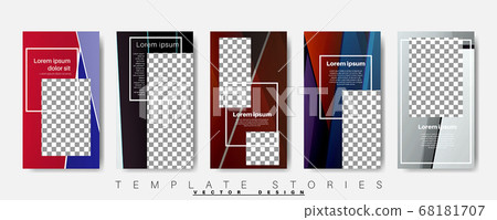 Story background template that can be edited. - Stock Illustration ...