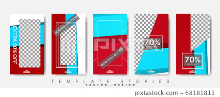 Editable Story background template. Vector Modern-插圖素材 [68181811] - PIXTA圖庫