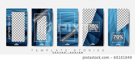 Editable Stories background template. Vector - Stock Illustration ...