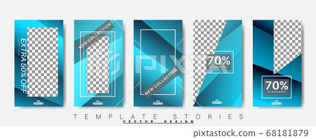 Editable Story background template. Vector Design - Stock Illustration ...