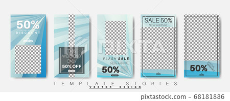 Editable Story background template. Vector Design - Stock Illustration ...