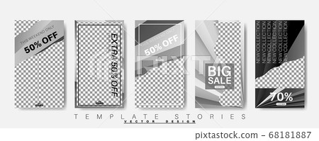 Editable Story background template. Vector Design - Stock Illustration ...