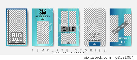 Editable Story background template. Vector Design - Stock Illustration ...