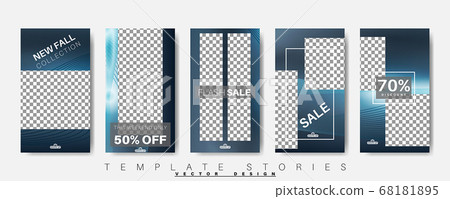 Editable Story background template. Vector Design - Stock Illustration ...