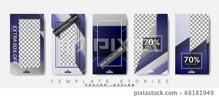 Editable Story background template. Vector Modern - Stock Illustration ...