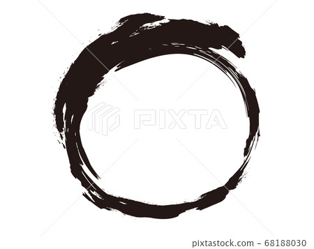Ink style round line material - Stock Illustration [68188030] - PIXTA