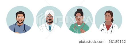 Indian Medics. Medical Characters. Doctors and... - Stock Illustration ...