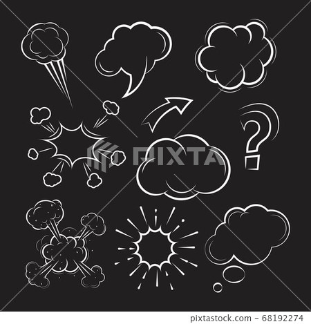 Cloud Comic Book Design Element Vector - Stock Illustration [68192274 ...