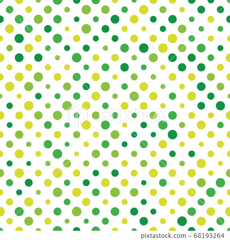 Seamless polka dot pattern. Green dots in...-插圖素材 [68193264] - PIXTA圖庫