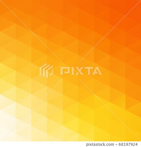 Orange Grid Mosaic Background, Creative Design - Stock Illustration ...
