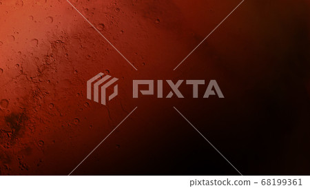 Close-up view of the red planet Mars. - Stock Illustration [68199361 ...