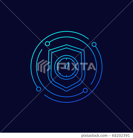 security meter, vector linear icon - Stock Illustration [68202391] - PIXTA