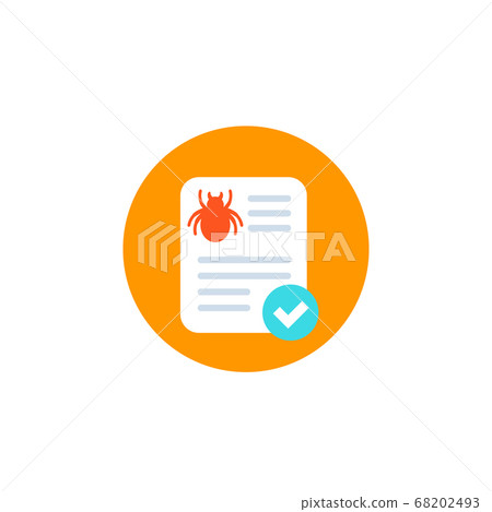 bug report icon, flat vector - Stock Illustration [68202493] - PIXTA