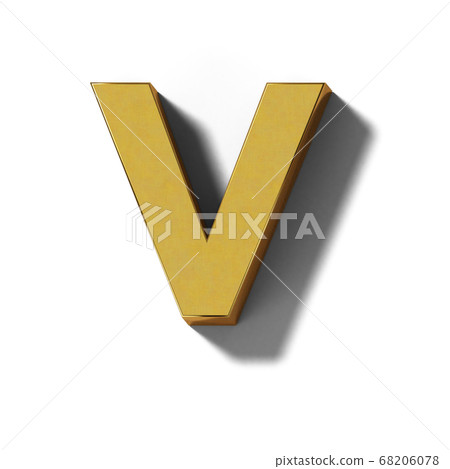 Realistic gold block letters (transparent... - Stock Illustration ...