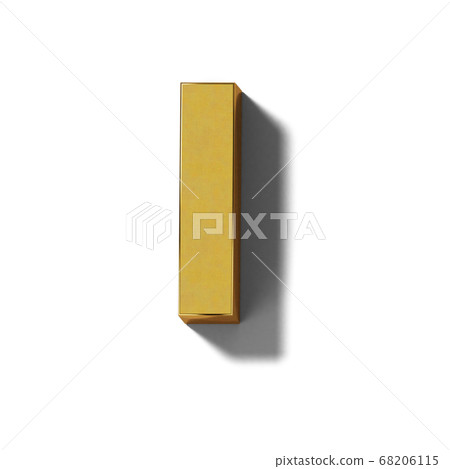 Realistic gold block letters (transparent... - Stock Illustration ...