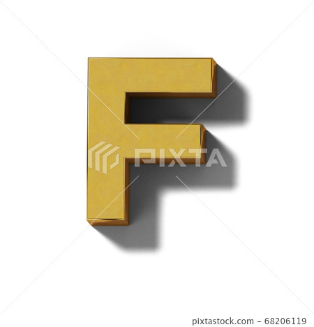 Realistic gold block letters (transparent... - Stock Illustration ...