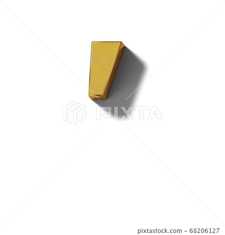 Realistic gold block letters (transparent... - Stock Illustration ...