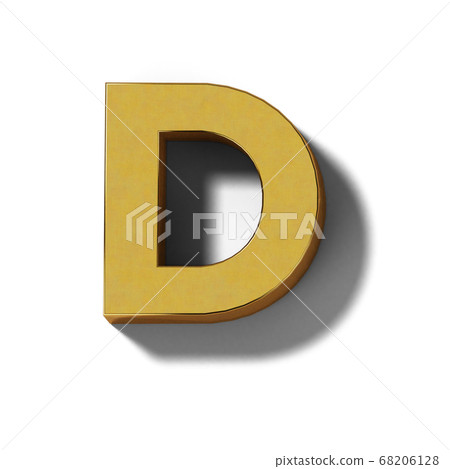 Realistic gold block letters (transparent... - Stock Illustration ...