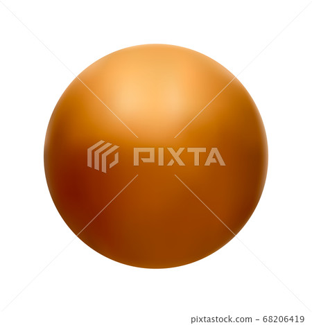 orange ball vector illustration on a white...-插圖素材 [68206419] - PIXTA圖庫